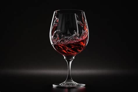 Premium Photo Elegance In Red Glass Of Wine On Abstract Darkness