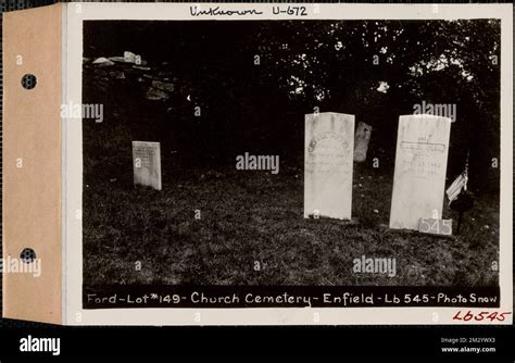 Ford Church Cemetery Lot 149 Enfield Mass Ca 1930 1931 Unknown