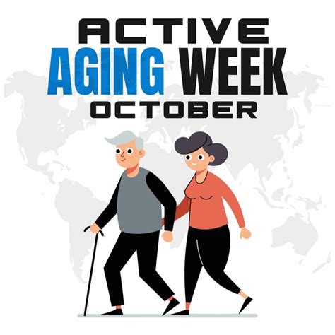 Premium Vector Active Aging Week Wellness And Healthy Aging Designs