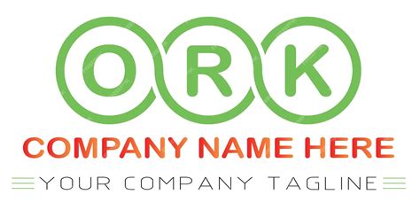 Premium Vector Ork Letter Logo Design