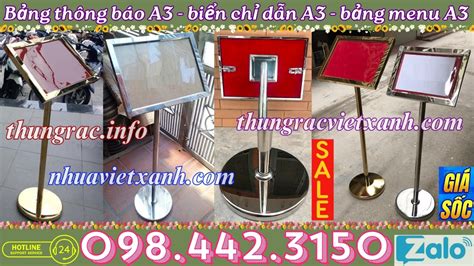 Biển Chỉ Dẫn Inox A3 Bảng Thông Báo Inox A3 Bảng Menu Inox A3