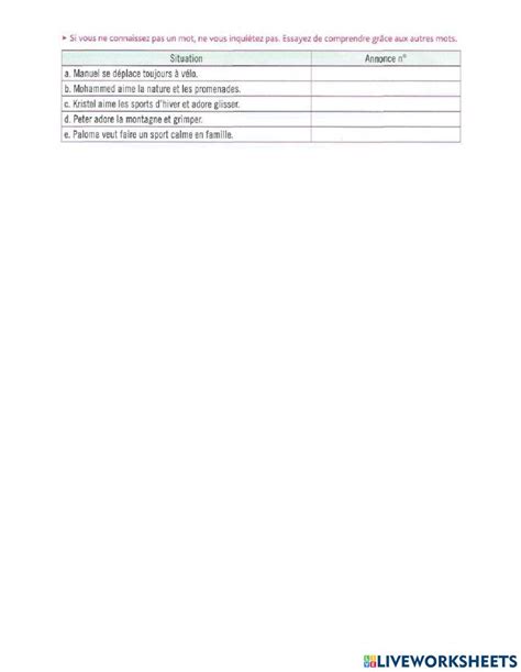 Ce 1 Réperez Des Information Chifrées Worksheet Live Worksheets