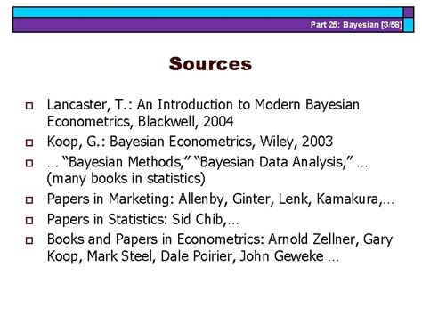 Part 25 Bayesian 158 Econometric Analysis Of Panel