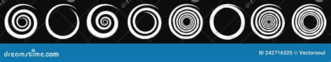 Spiral Swirl And Twirl Whirl Design Element Whirlpool Whirlwind