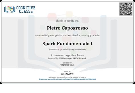 Cognitive Class Bd En Certificate Cognitiveclass