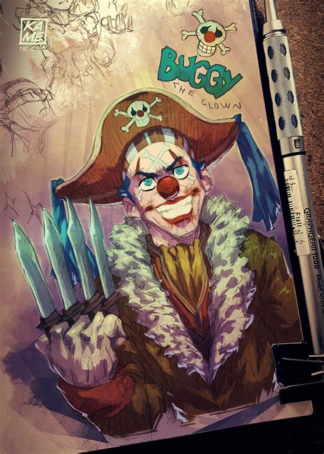 Live Action Buggy The Clown Sketch By Kamethehermit On Deviantart