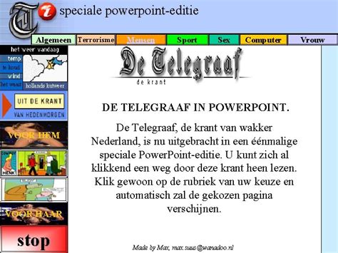 Speciale Powerpointeditie Algemeen Terrorisme Mensen Sport Puter