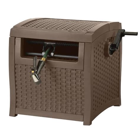 Suncast 225 Ft Smart Track Outdoor Patio Garden Hose Reel Hideaway