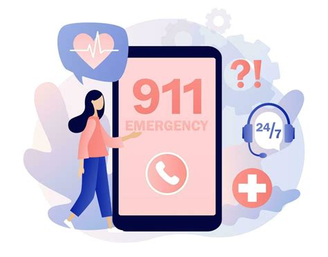 911 emergencia llamada en teléfono inteligente aplicación ambulancia servicio asistente gerente