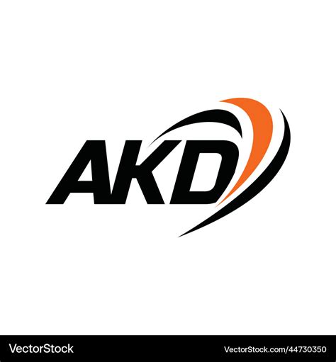 Akd Monogram Logo Royalty Free Vector Image Vectorstock