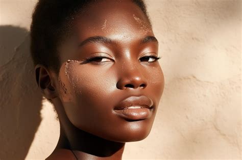 Premium Photo Portrait Of A Beautiful African American Woman With