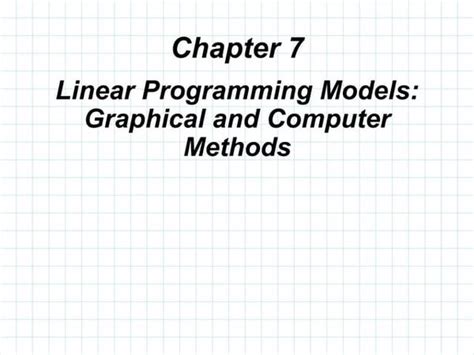 using win qsb to solve linear programming models