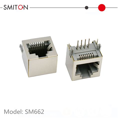 8p8c Rj45 Socket Pcb Jack Female Pcb Connector Shield Rj45 Female