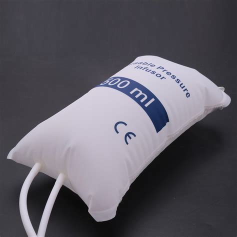 Infusion Pump Pressure Bag 500ml With Gauge And Hand Pump Ball Reusable