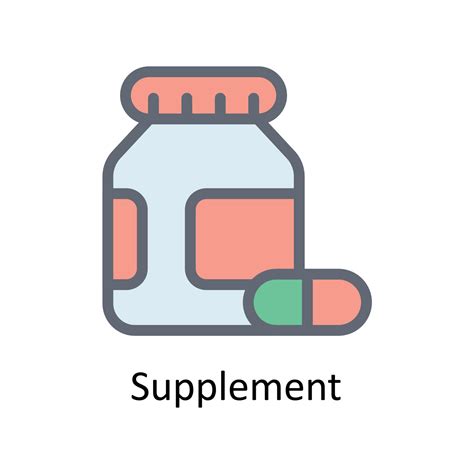 Supplement Vector Fill Outline Icons Simple Stock Illustration Stock 21959242 Vector Art At