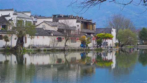 4k实拍安徽宏村古村古镇旅游5a景区视频特效素材 千库网
