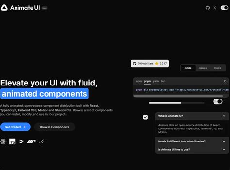 animate ui tailwind resources