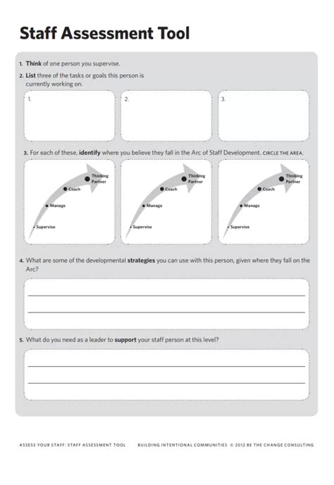 Staff Assessment Template Free Word And Excel Templates
