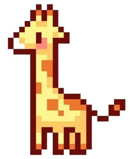 Жираф по клітинкам Pixel Art Pattern Pixel Art Pixel Art Design