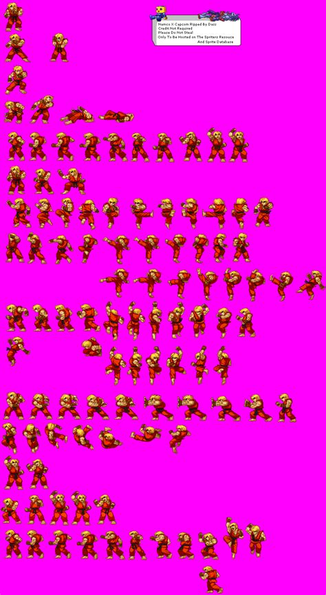 Playstation 2 Namco X Capcom Ken The Spriters Resource