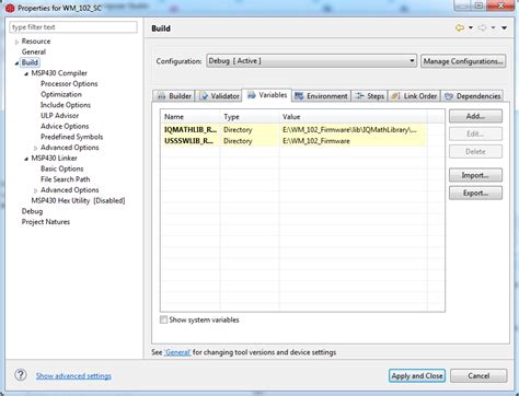 ccs msp430fr6043 ussswlib template example project compatibility issue