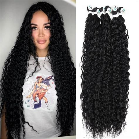 Kinky Curly Synthetic Hair Weft Bundle Extension Brand Booming Hair