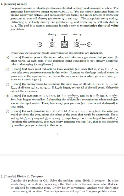 Solved Whats The Solution To Question 2 1 5 Marks Greedy Suppose Course Hero