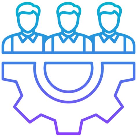 Workgroup Generic Gradient Outline Icon