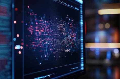 Data Visualization A Digital Landscape Of Insights Stock Image Image