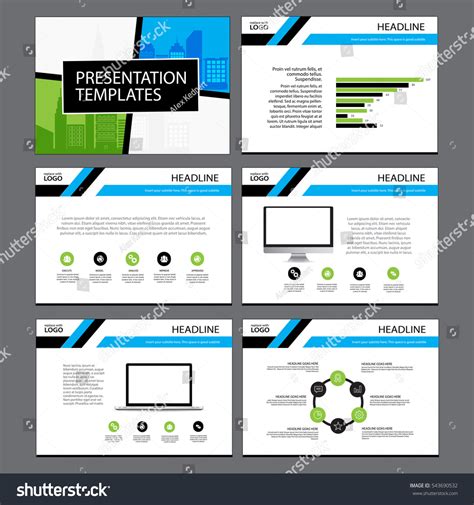 Page Layout Design Template Presentation Brochure Vetor Stock Livre