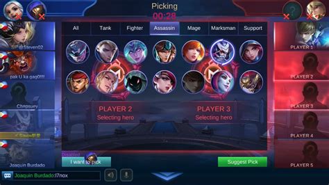 Banningpicking Interface Bug Rmobilelegendsgame