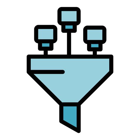 Funnel Big Data Icon Vector Flat 21781716 Vector Art At Vecteezy