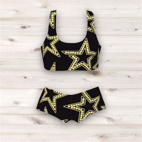 Pro Wrestling Gear Crop Top And Booty Shorts Womens Wrestling Gear