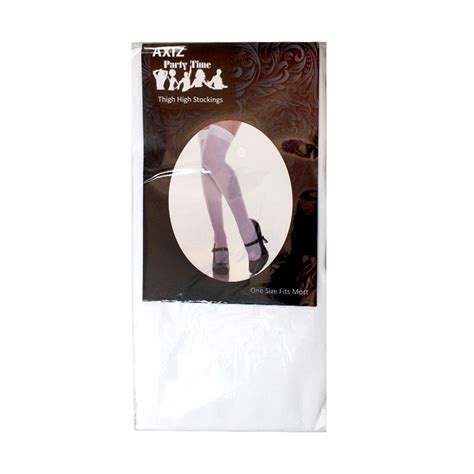 White Thigh High Stockings Costume Closet