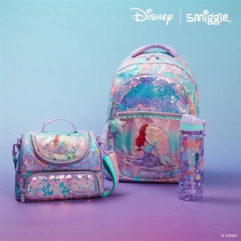 Jual Smiggle Disney Ariel Mermaid Backpack Lunchbag Tas Sekolah Tas
