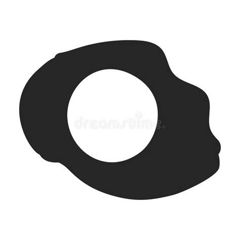 Icono Vector De Huevo Frito Iconnegro Vector Aislado En Huevo Frito De