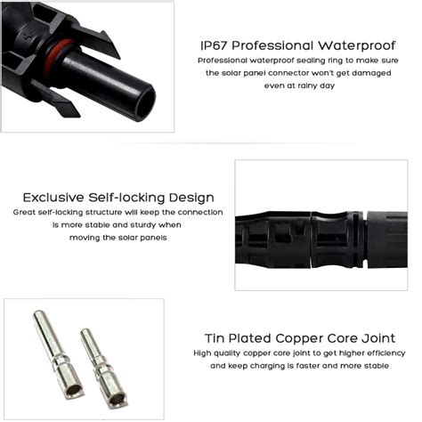 Link Cb1002a Mc4 Connector Pair 1500v ขั้วต่อสายไฟโซล่าเซลล์