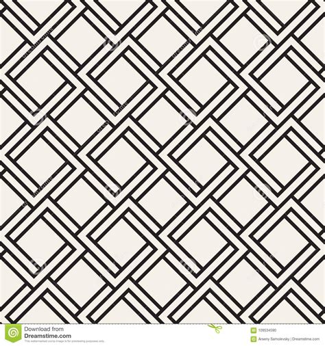 Vector Seamless Lattice Pattern Modern Stylish Texture With Monochrome