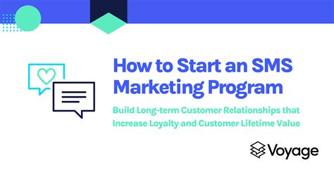 How To Start An SMS Marketing Program Voyage SMS