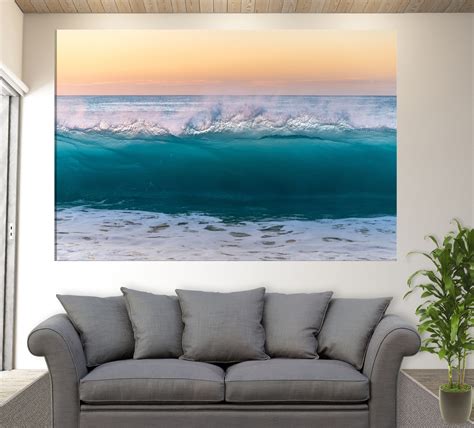 Ocean Wave Canvas Art Ocean Wall Art Ocean Canvas Print Etsy