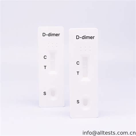 Ce Iso13485 D Dimer Rapid Test Kit Rapid Diagnostic Test