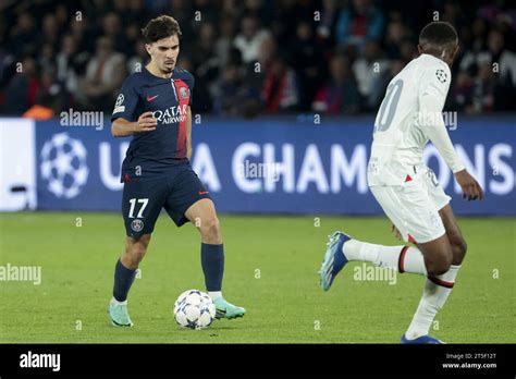 Vitinha Du Psg Lors Du Match De Football Uefa Champions League Groupe
