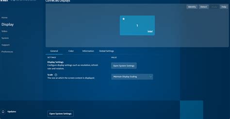 Where Is The Scale Full Screen Option Intel Community