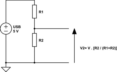 Voltage Divider Simple Circuit Design USB In 4v Out Electrical Engineering Stack Exchange