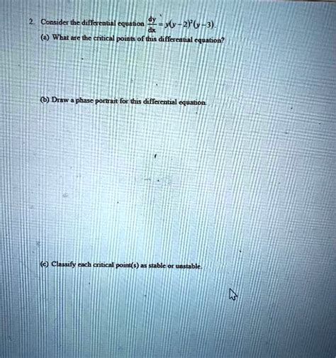 solved 2 consider the differential equation 1y 2 3ax a what are