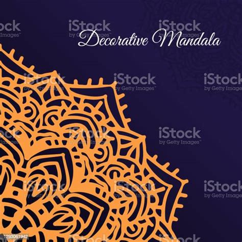 붉은 배경에 고립 된 꽃 요소와 장식 황금 그라데이션 만다라 축제 시즌에 대한 인도 디자인 요소 장식 벡터 0명에 대한 스톡 벡터 아트 및 기타 이미지 Istock