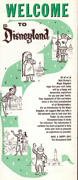 Theme Park Brochures Disneyland Brochure 1964 ThemeParkBrochures Net