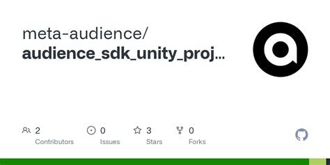 Github Meta Audienceaudiencesdkunityproject