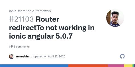 Router Redirectto Not Working In Ionic Angular 507 · Issue 21103 · Ionic Teamionic Framework