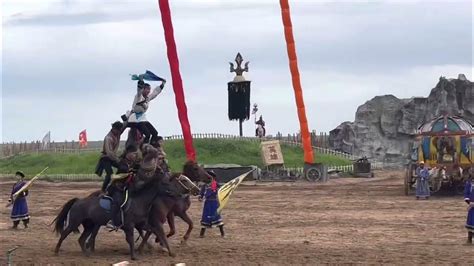 მსახიობი ცხენები ცხენოსნების შოუ შიდა მონღოლეთში Youtube